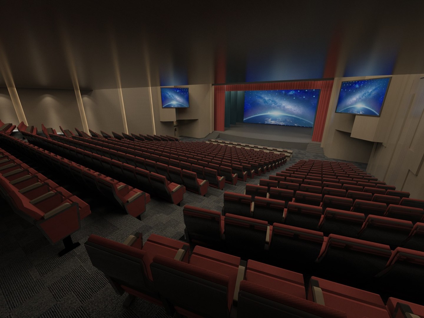 Theater 3 3D Model - TurboSquid 2044837
