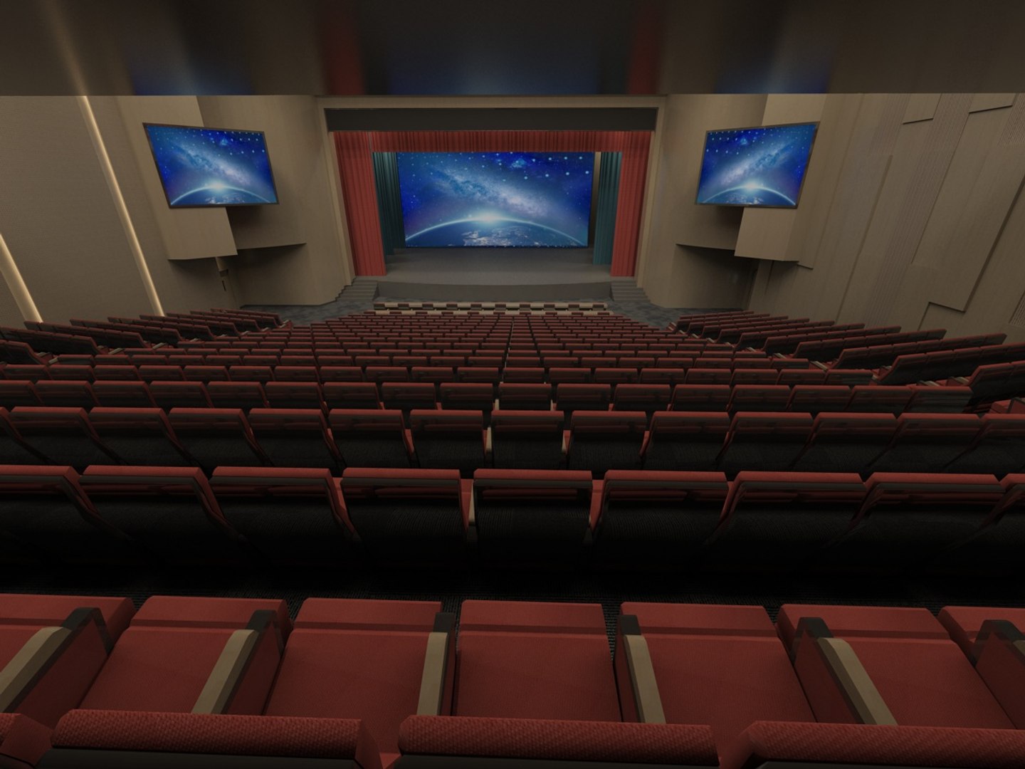 Theater 3 3D Model - TurboSquid 2044837