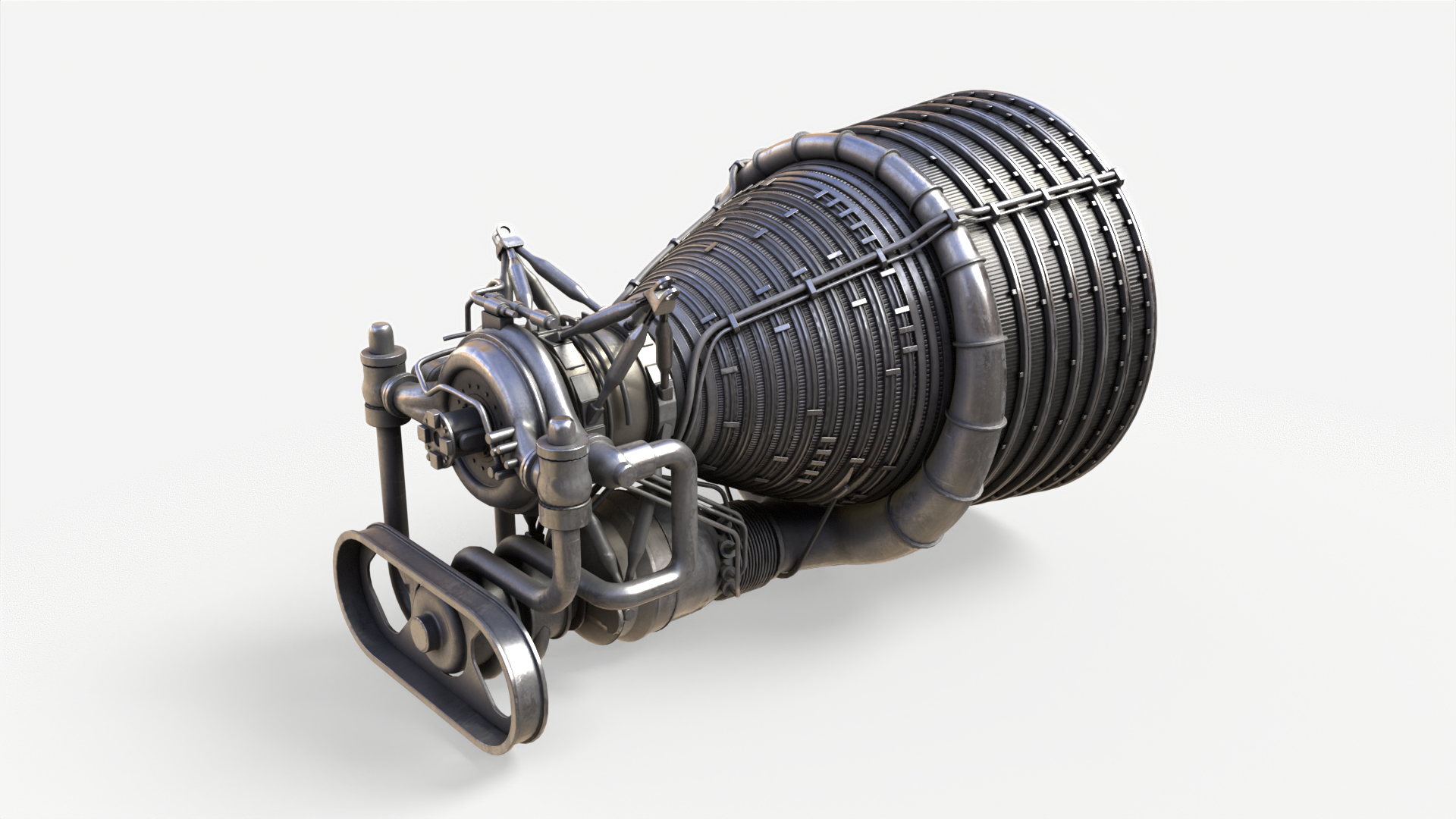 Rocket Engine - Rocketdyne F1 Model - TurboSquid 1956890