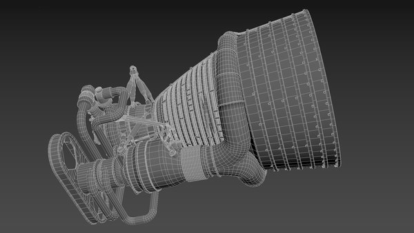 Rocket Engine - Rocketdyne F1 model - TurboSquid 1956890