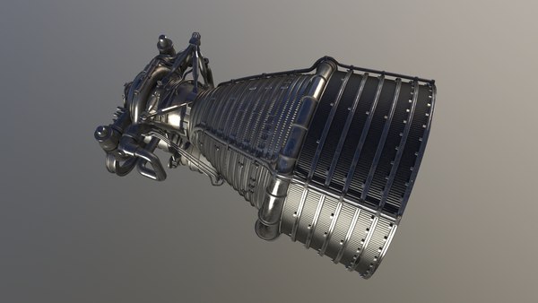 Rocket Engine - Rocketdyne F1 model - TurboSquid 1956890