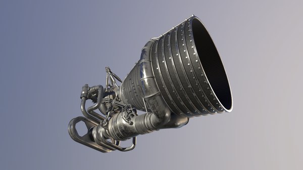 Rocket Engine - Rocketdyne F1 model - TurboSquid 1956890