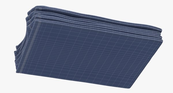 3D Female Crew Neck Folded Stacked Yellow Staff 01 - TurboSquid 1790986