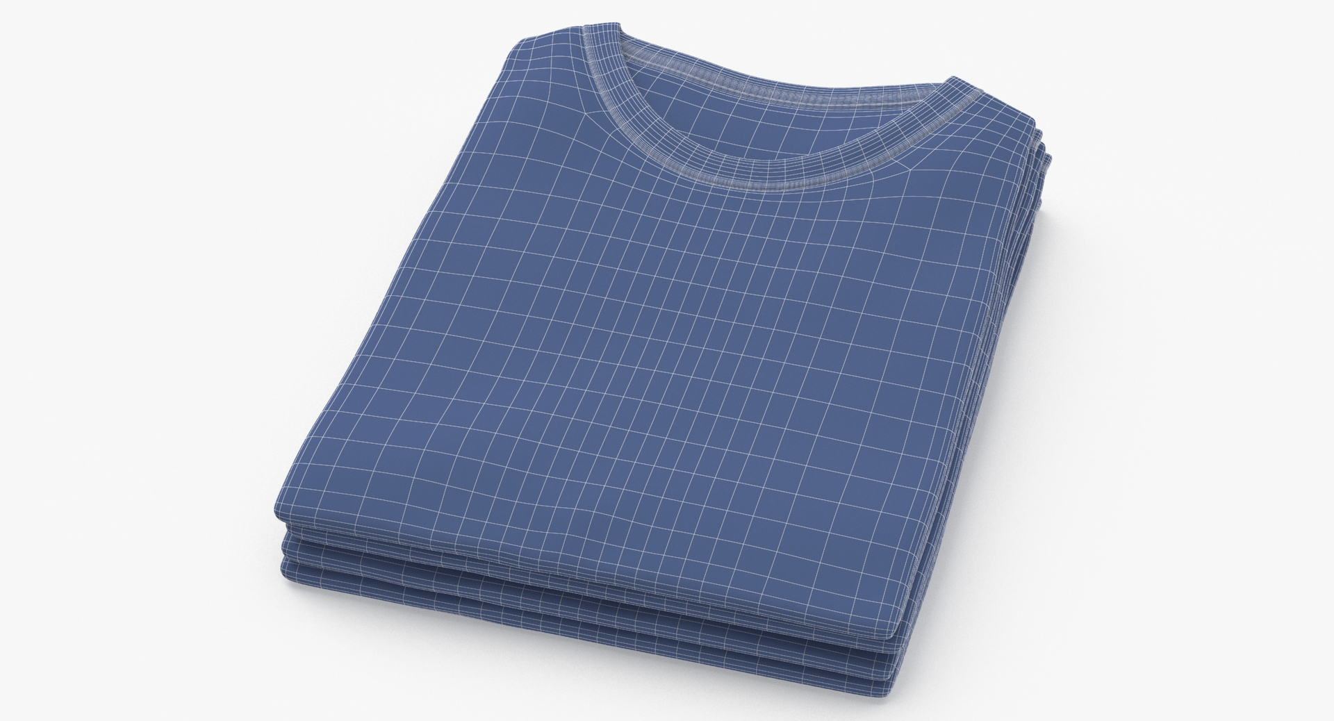 3D Female Crew Neck Folded Stacked Yellow Staff 01 - TurboSquid 1790986