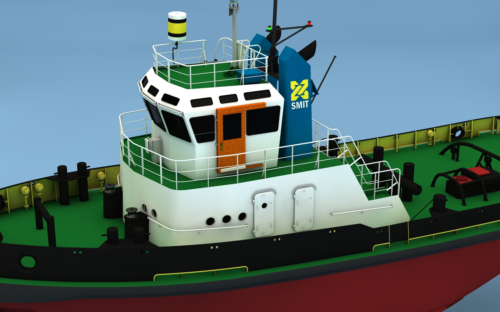3d model harbour tug smit ierland