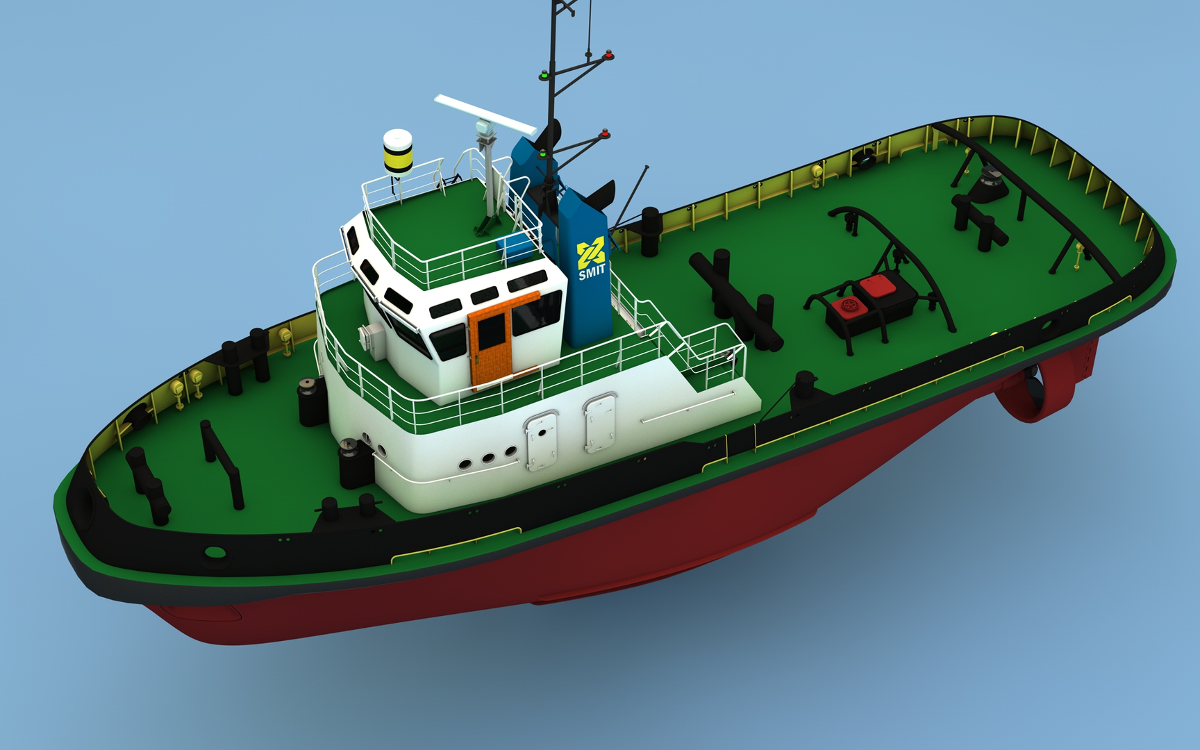 3d model harbour tug smit ierland