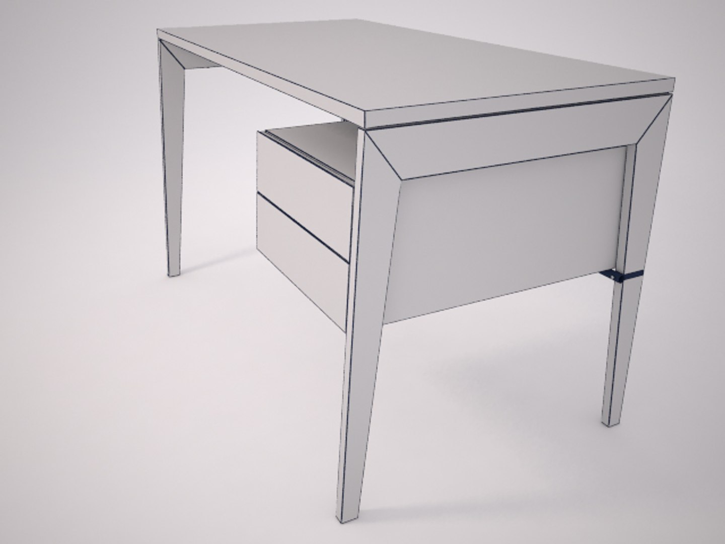 Mint Desk 3d Max