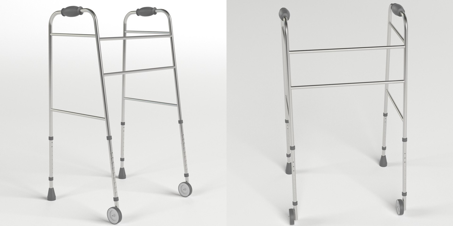 Front-wheeled walker model - TurboSquid 1396626