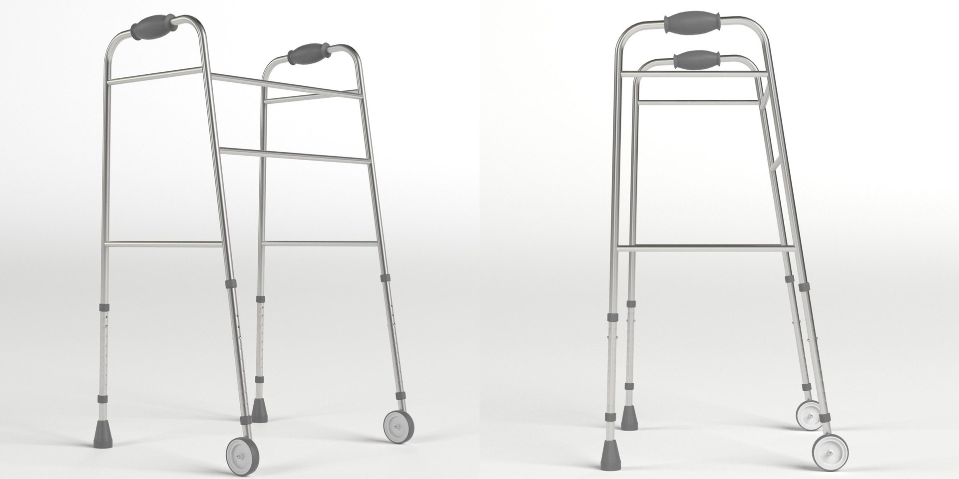 Front-wheeled walker model - TurboSquid 1396626