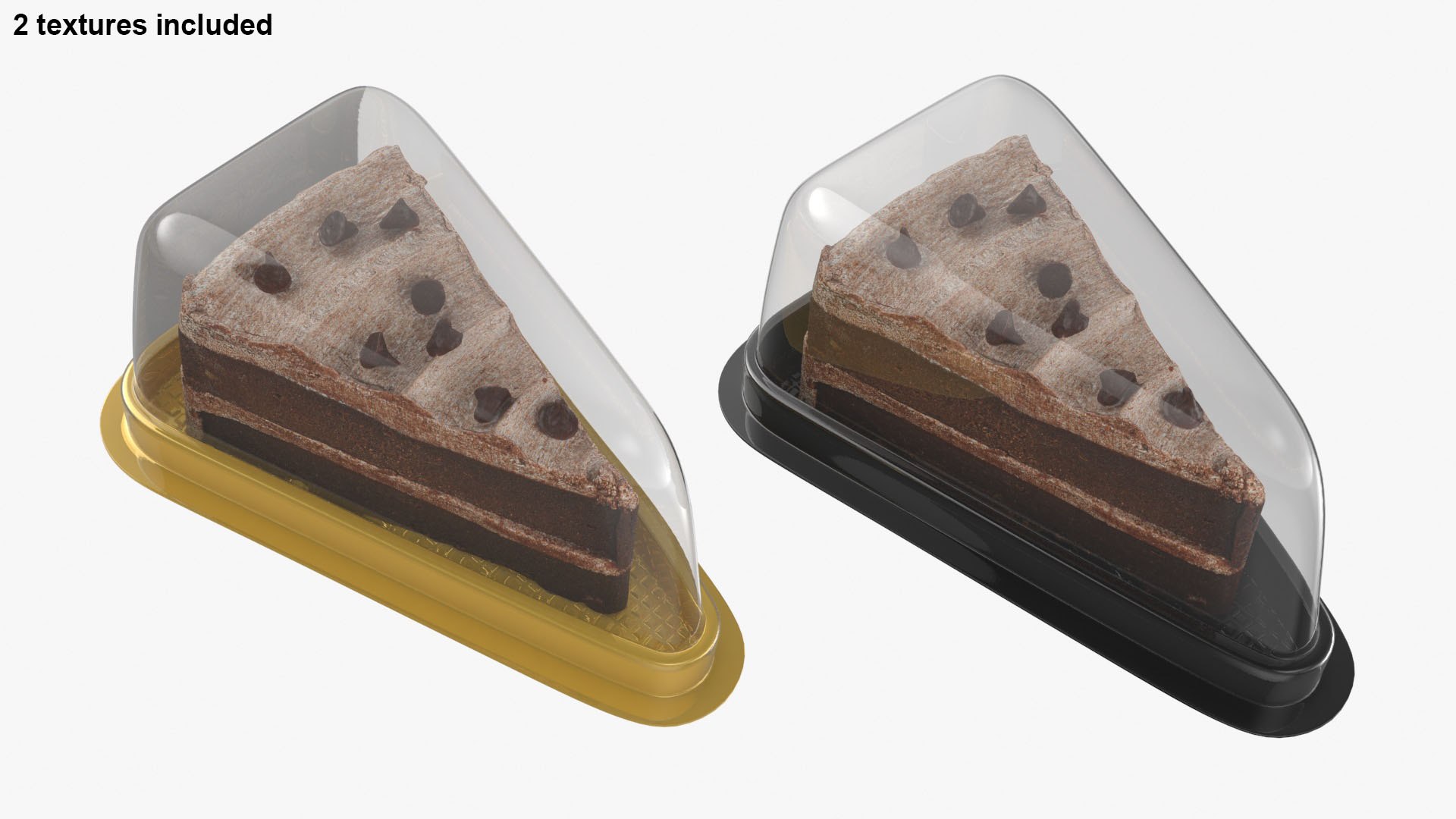 3D Model Chocolate Fudge Cake Triangle Box - TurboSquid 2193033