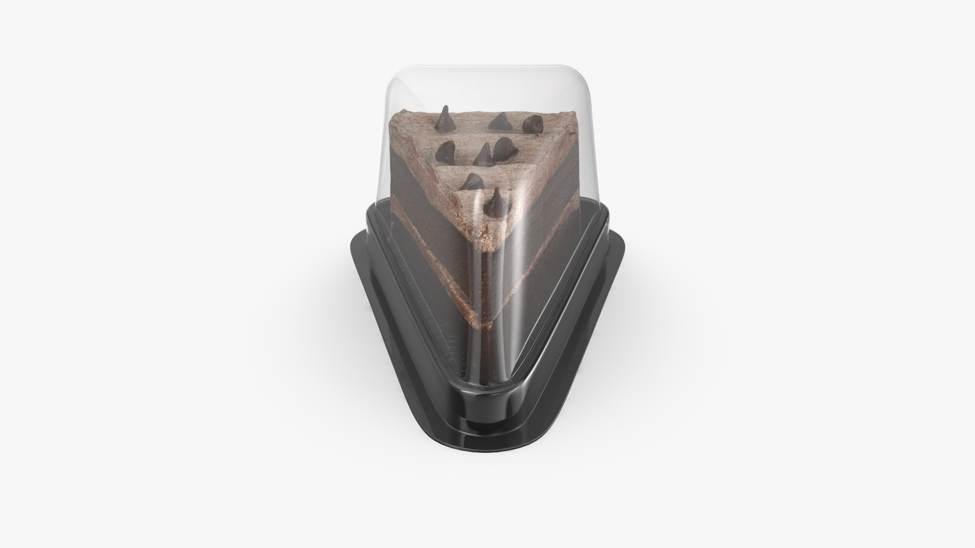 3D Model Chocolate Fudge Cake Triangle Box - TurboSquid 2193033