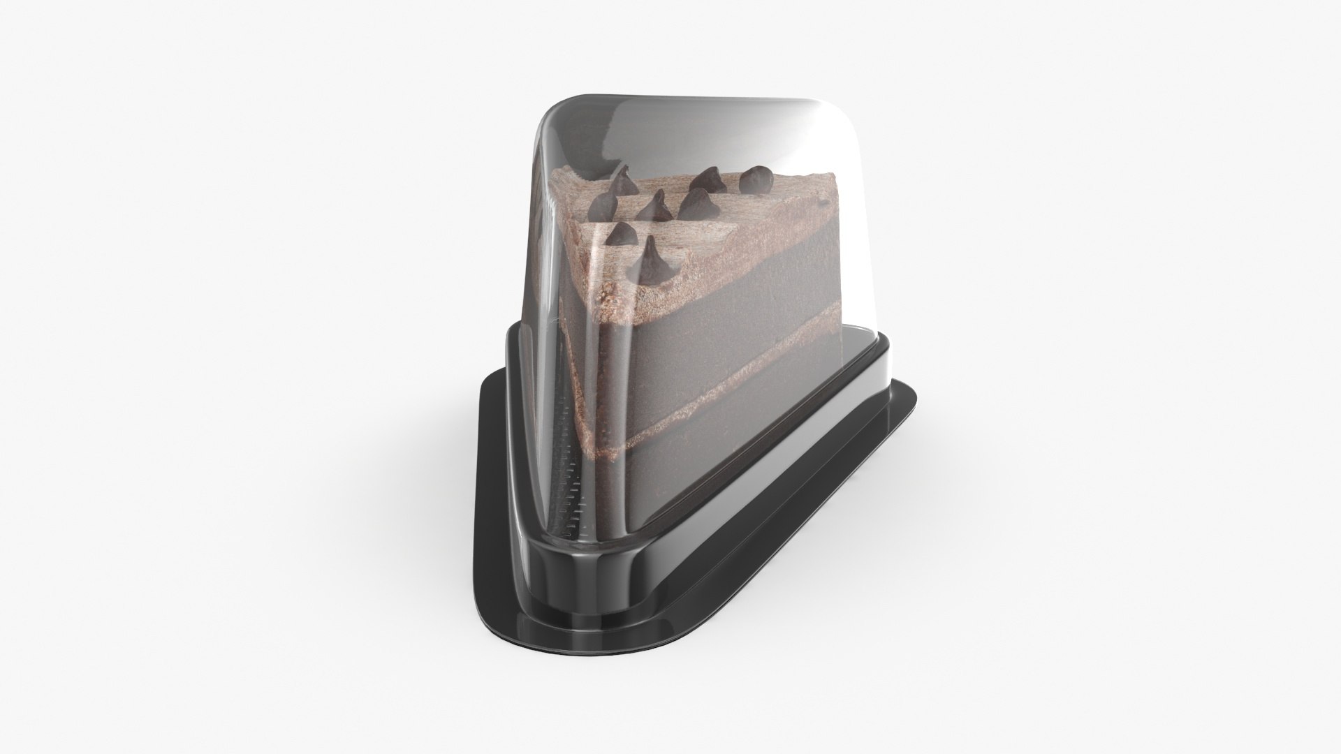 3D Model Chocolate Fudge Cake Triangle Box - TurboSquid 2193033