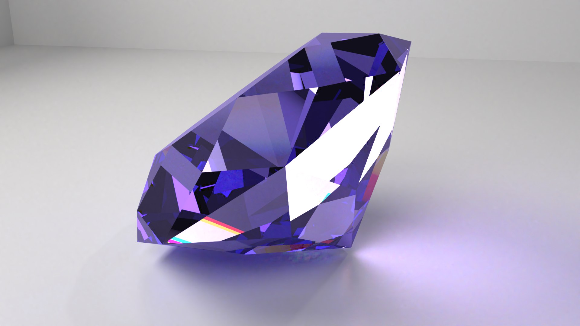 3D blue diamond - TurboSquid 1605369