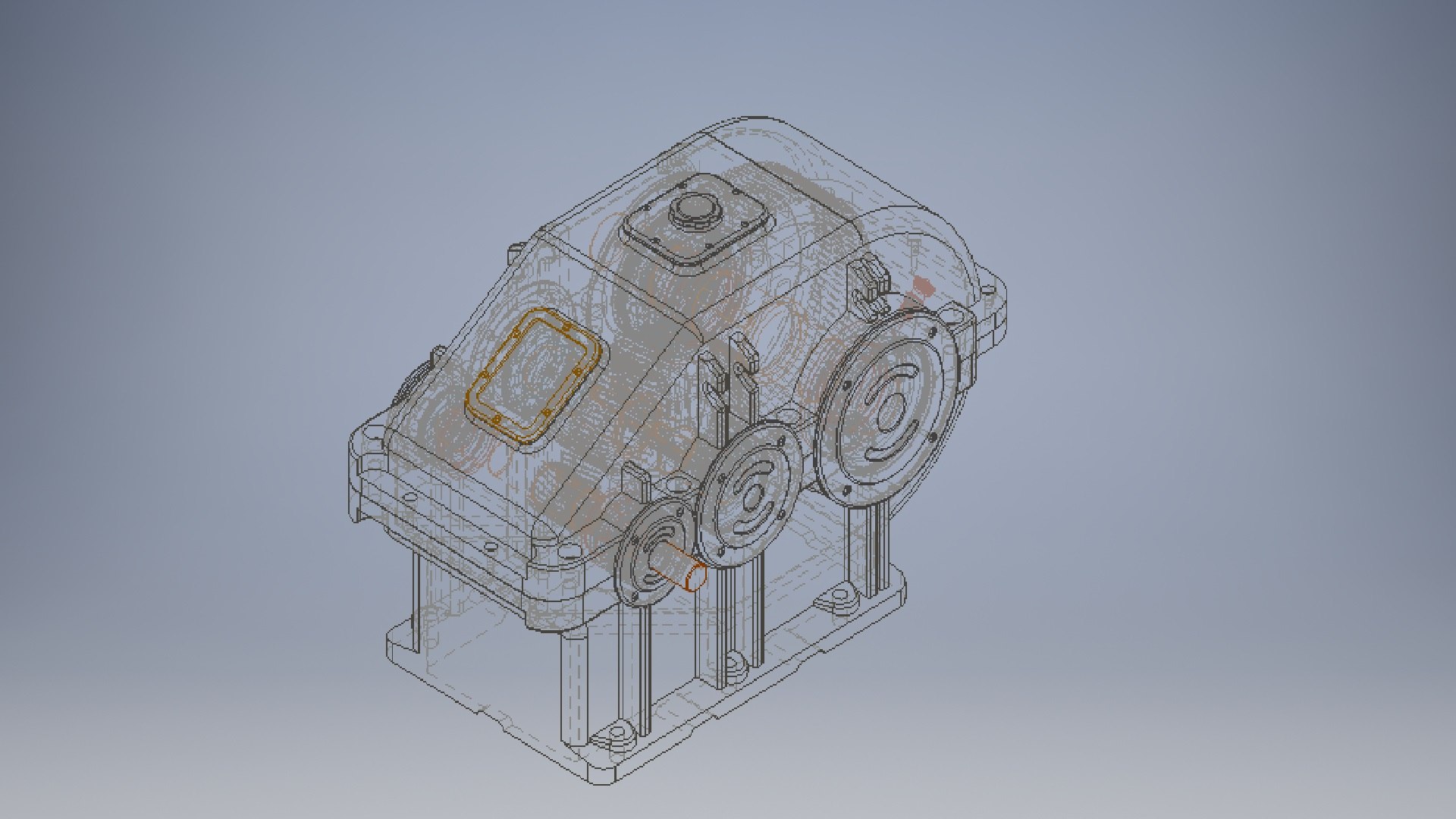 Double Speed Reducer Gearbox Assembly Model - TurboSquid 2098327
