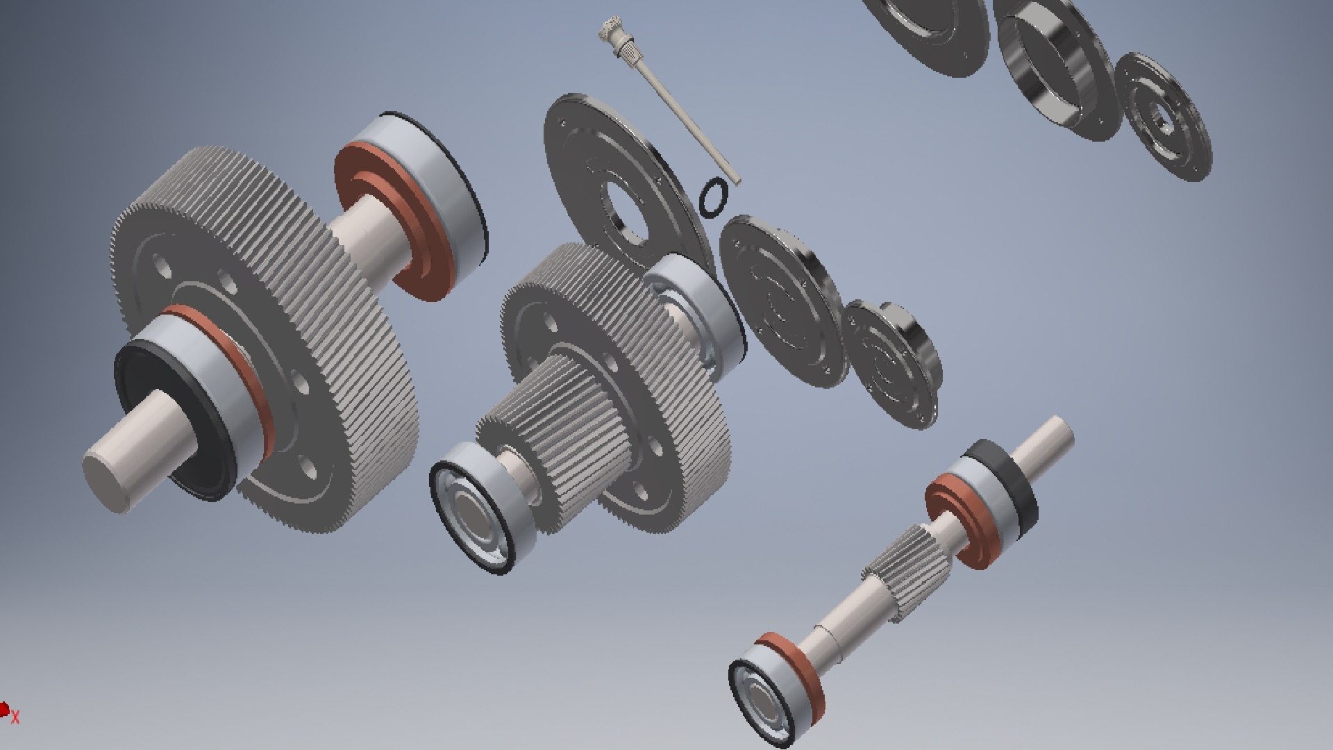Double Speed Reducer Gearbox Assembly Model - TurboSquid 2098327