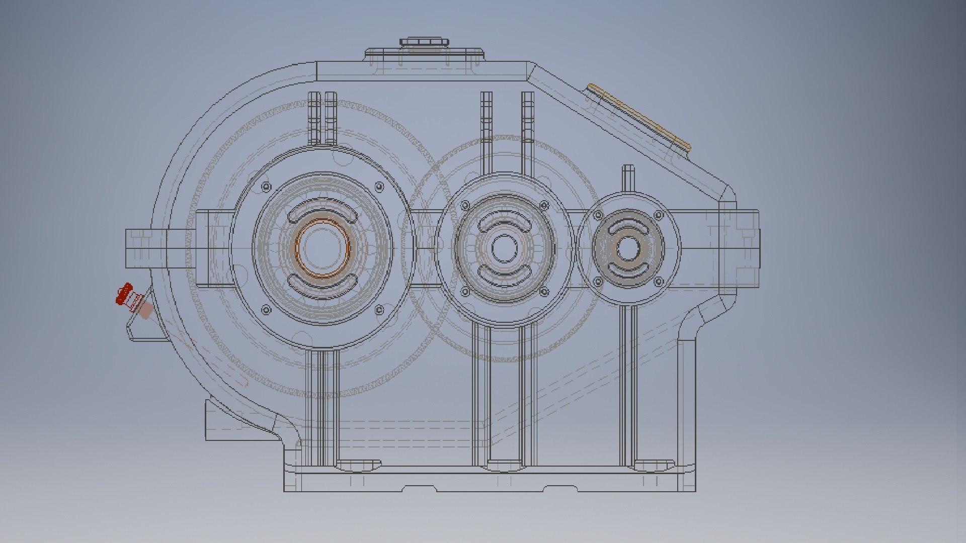 Double Speed Reducer Gearbox Assembly Model - TurboSquid 2098327