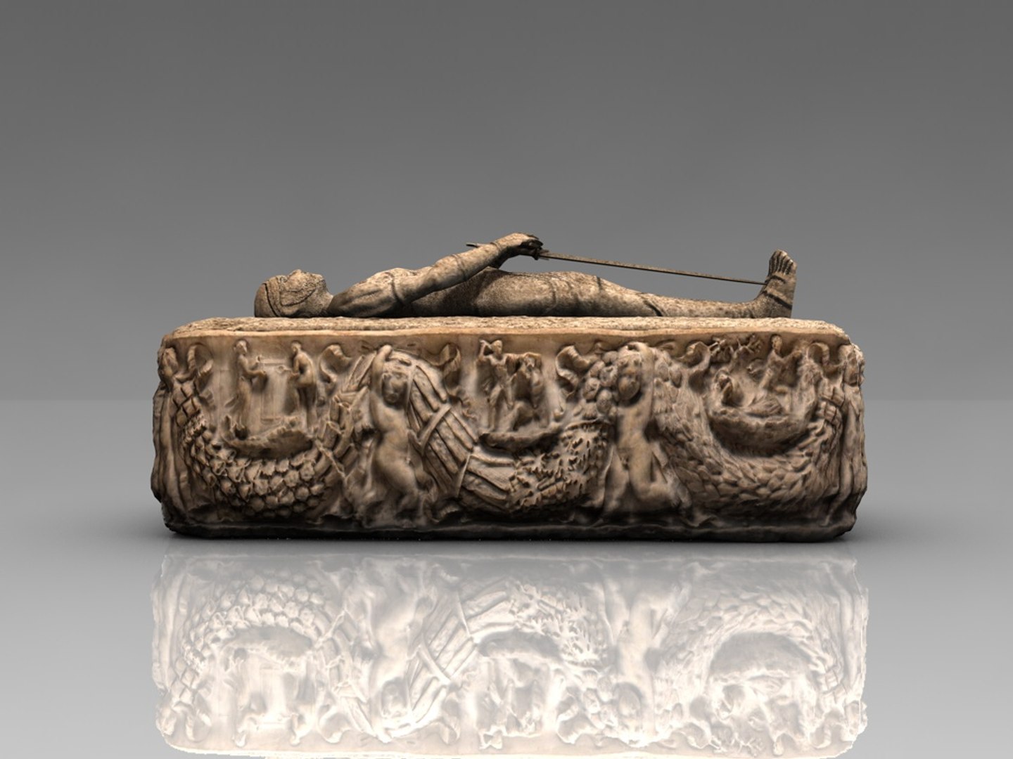 Ancient Stone Medieval Sarcophagus 3D Model - TurboSquid 1177986