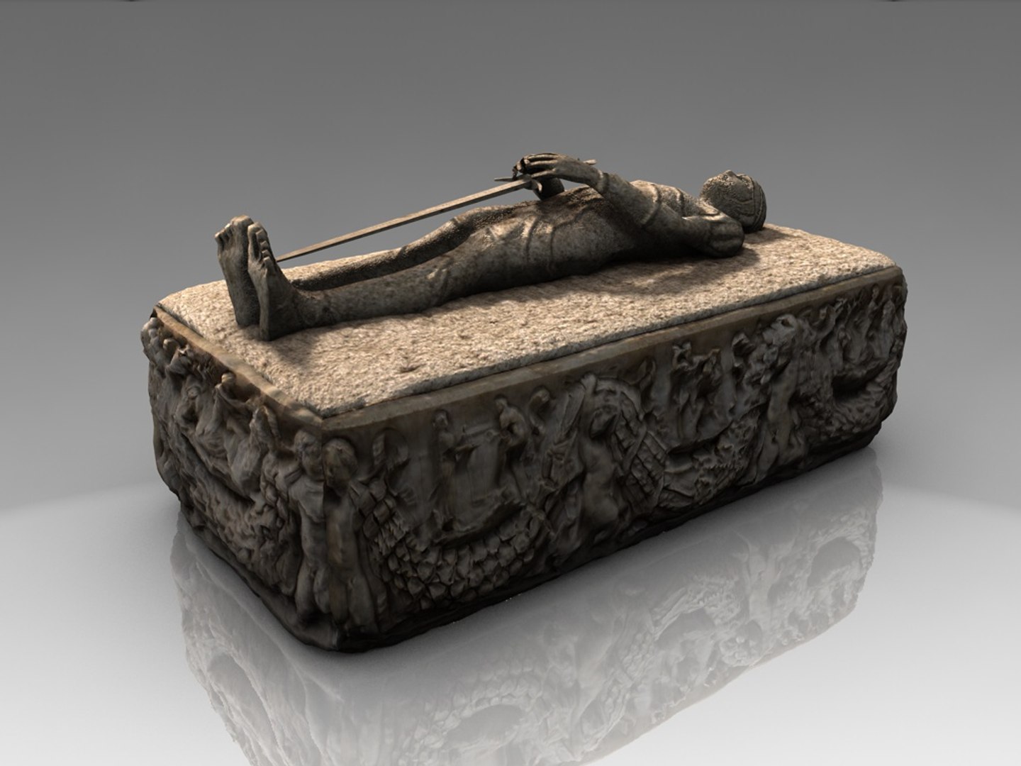 Ancient Stone Medieval Sarcophagus 3D Model - TurboSquid 1177986