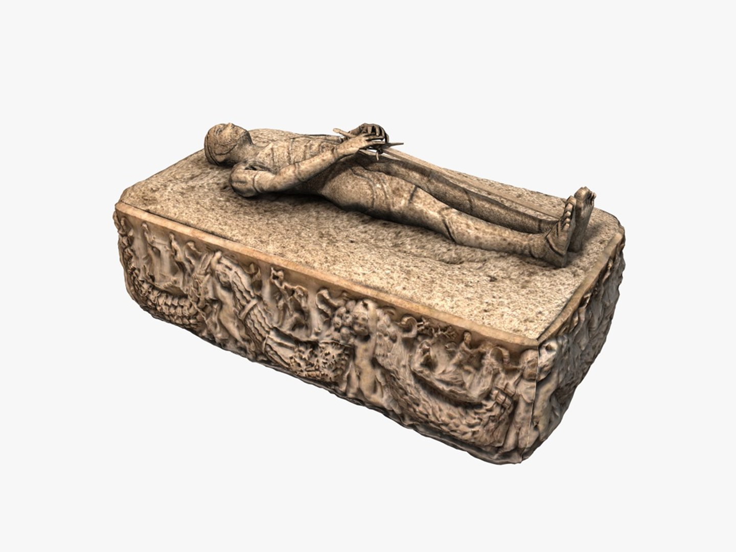 Ancient Stone Medieval Sarcophagus 3D Model - TurboSquid 1177986