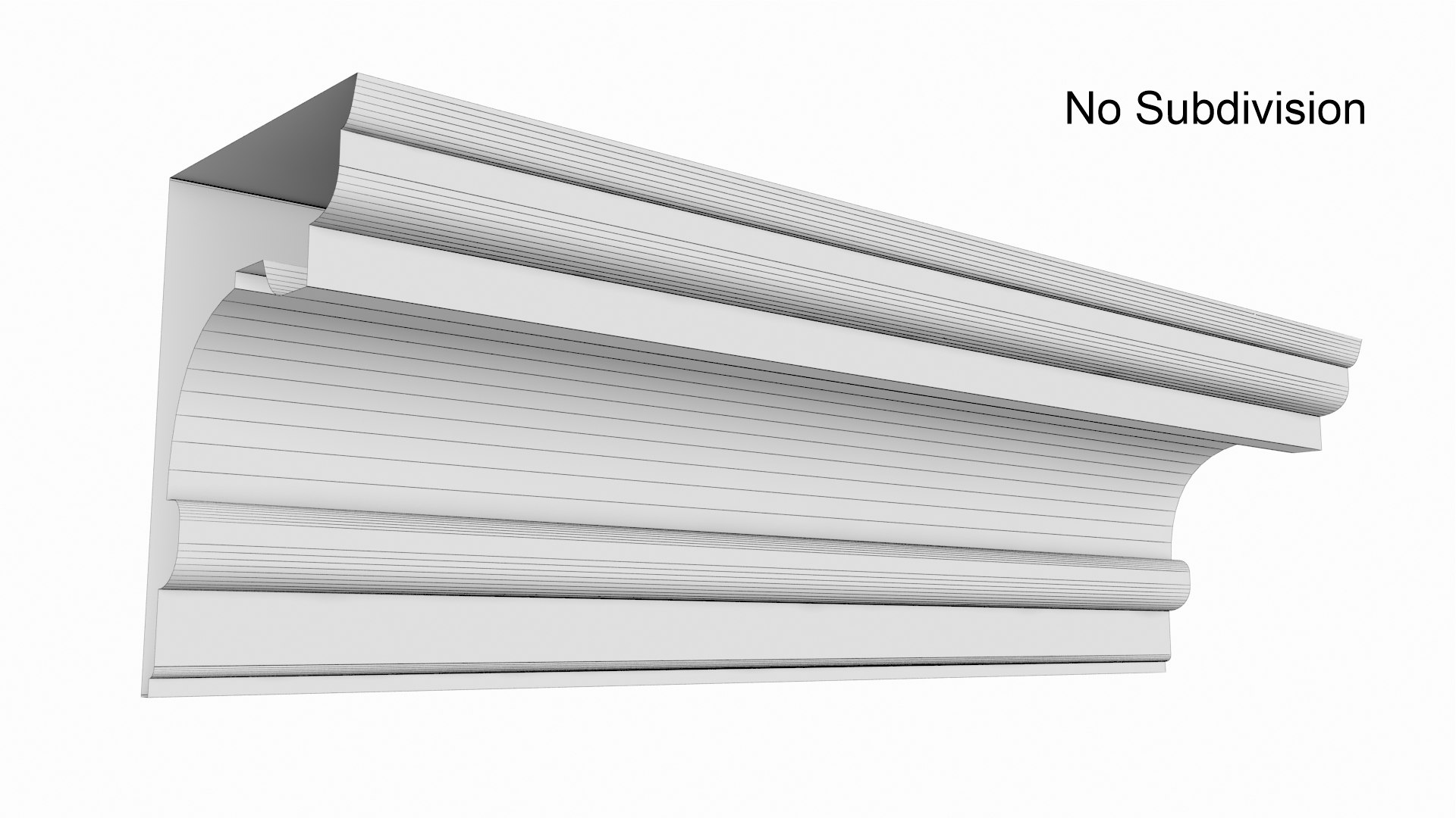 Cornice 142 Straight 3D - TurboSquid 2027345