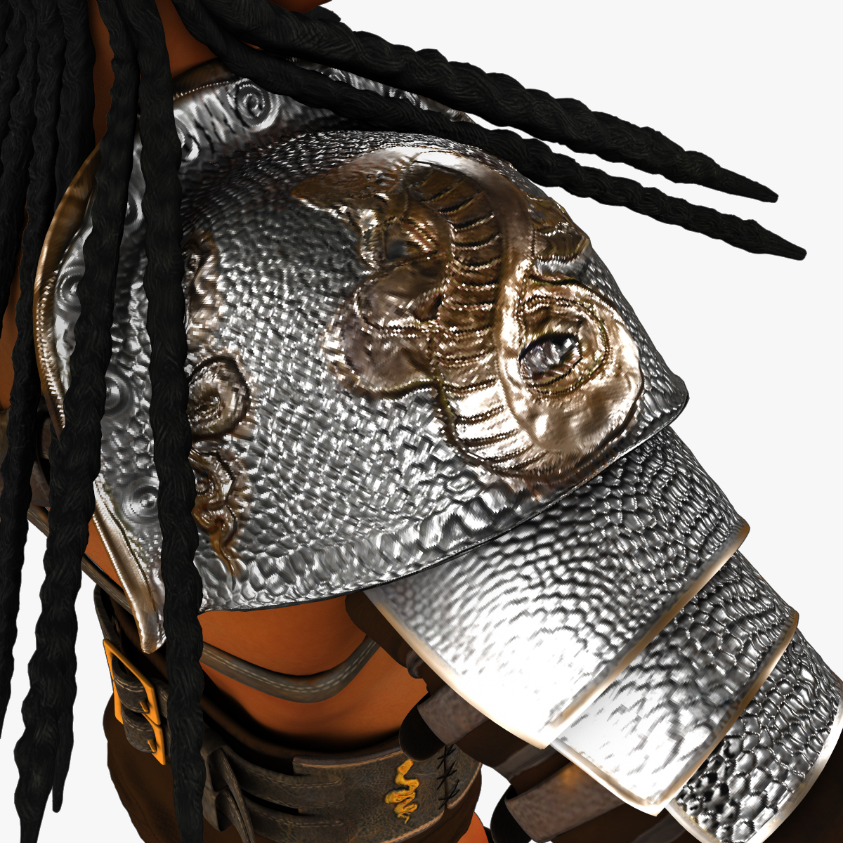 roman gladiator armor set 3d obj