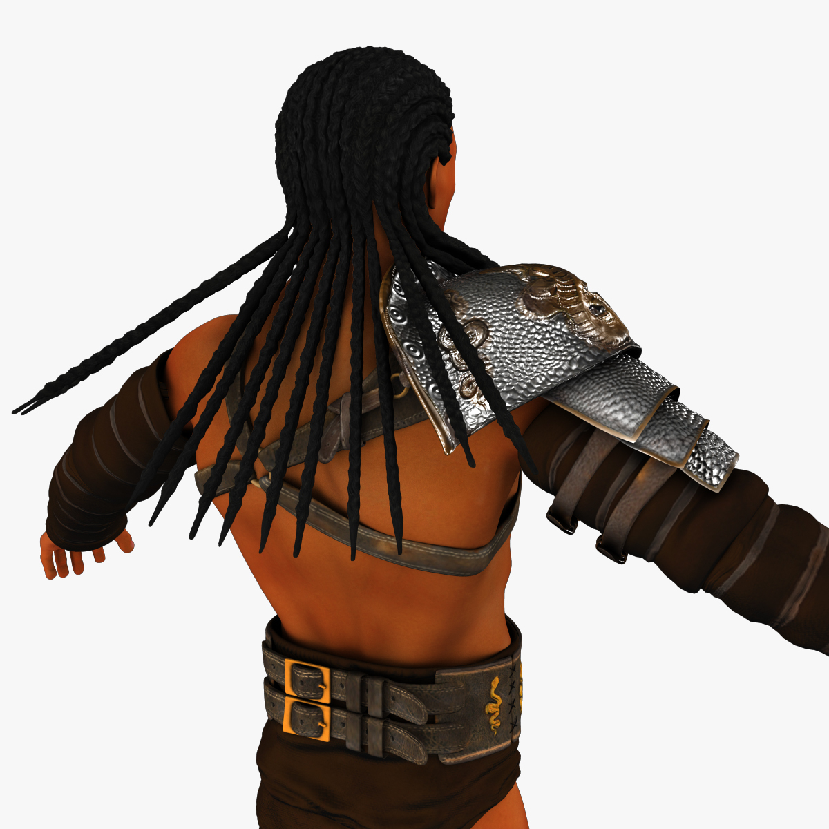 roman gladiator armor set 3d obj