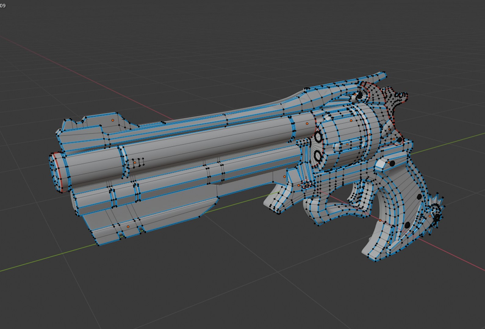 Revolver gun model - TurboSquid 1562004