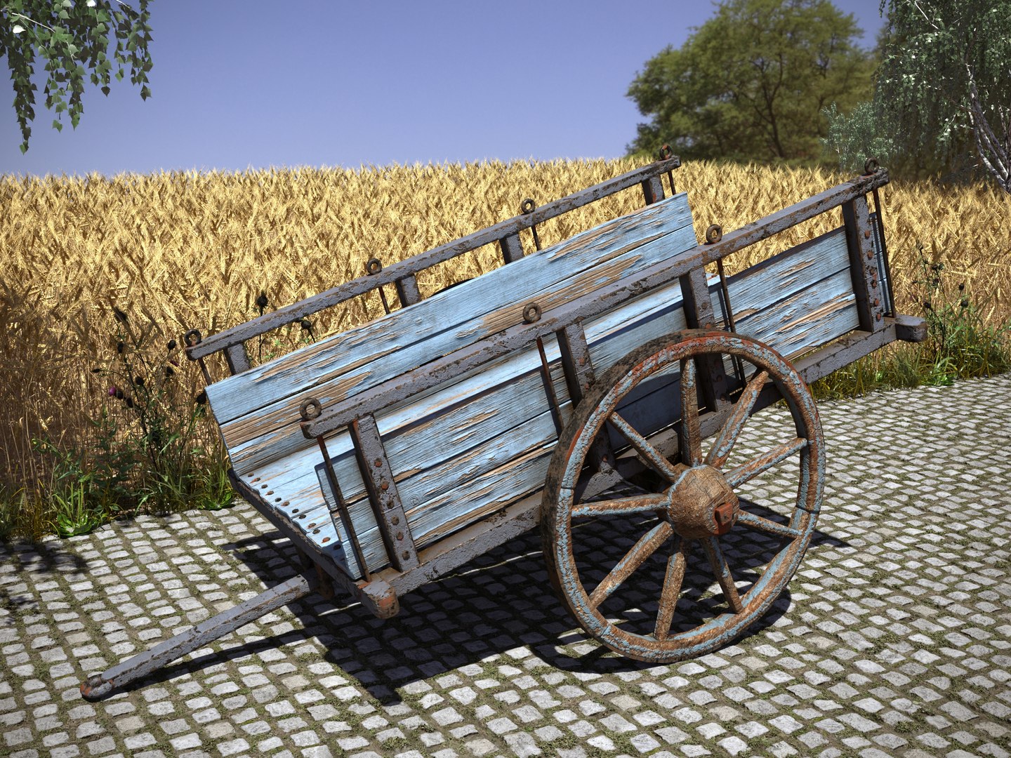 Cart car 3D model - TurboSquid 1495162