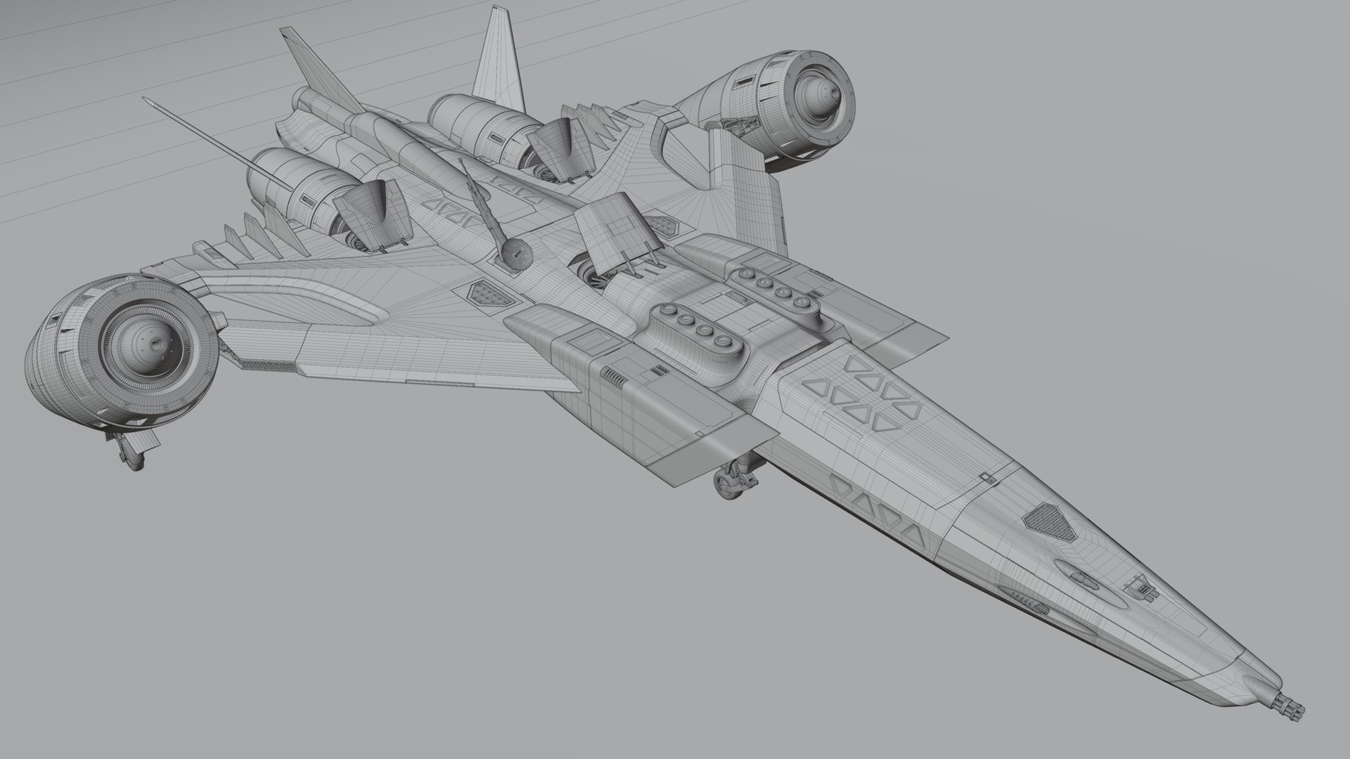 UAV Fighter 3D Model - TurboSquid 1971011