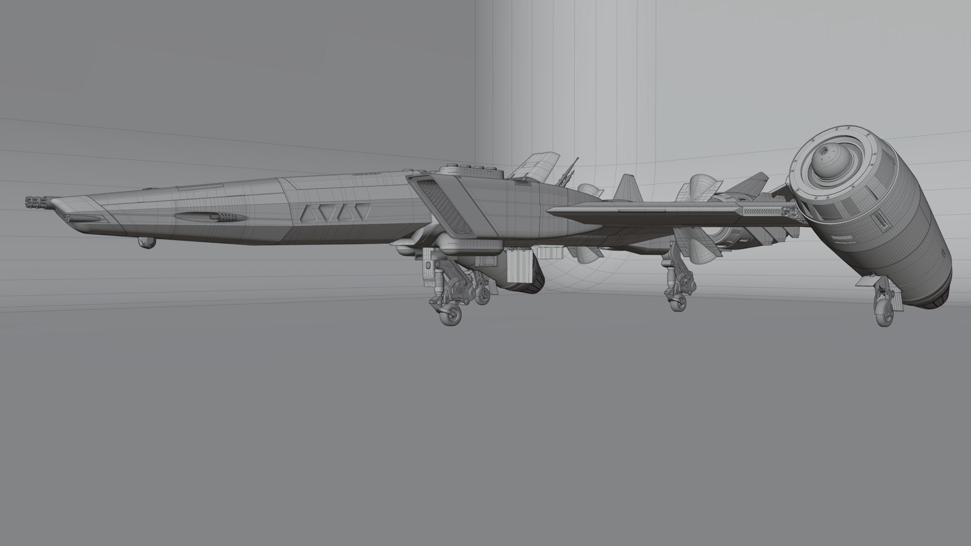 UAV Fighter 3D Model - TurboSquid 1971011