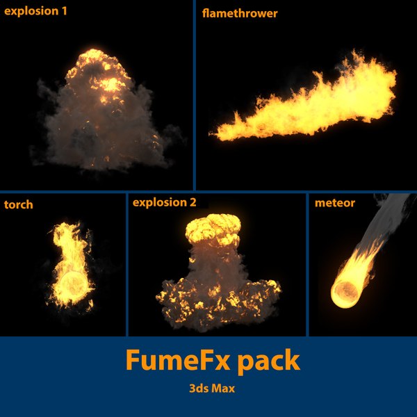 3D model pack fumefx explosion - TurboSquid 1295712