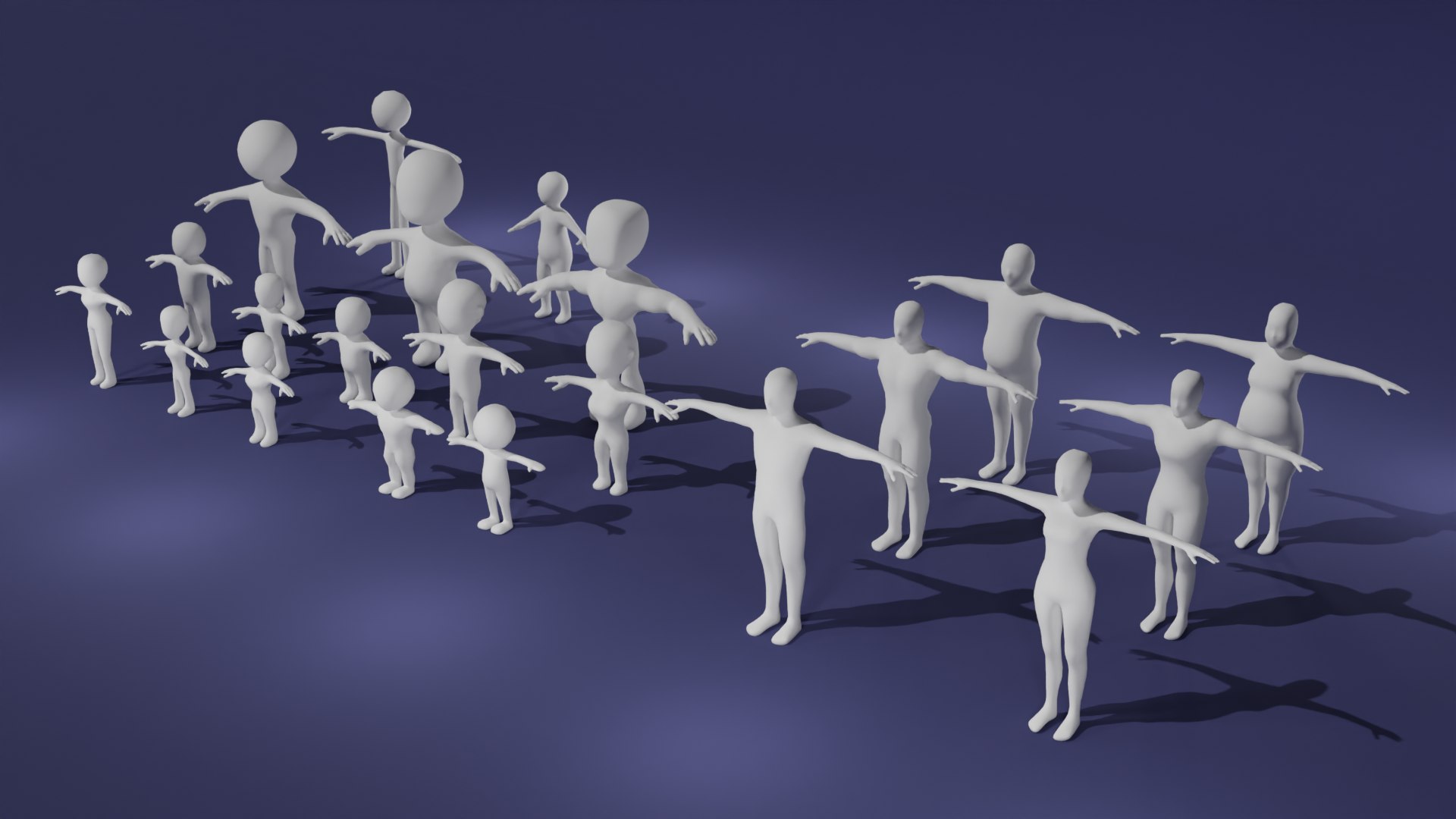 Stickman Pack 3D Model - TurboSquid 2019026