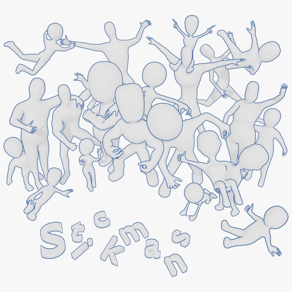 modelo 3d Paquete de Stickman - TurboSquid 2019026