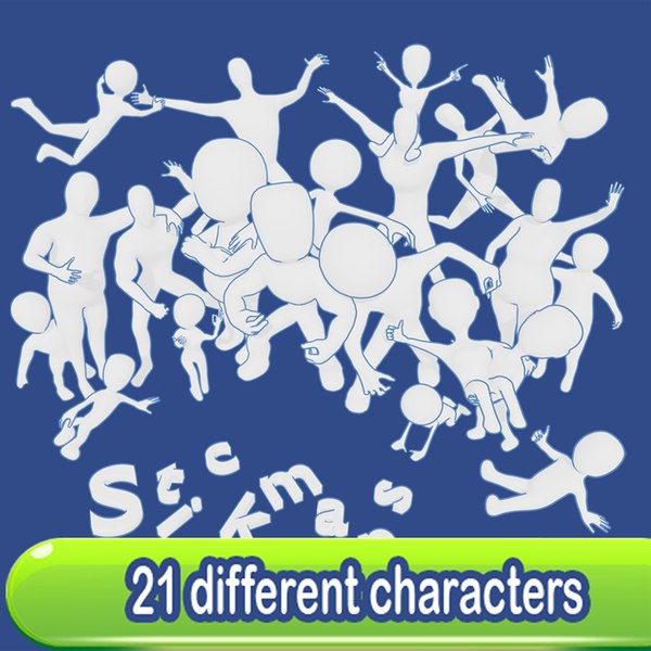 Stickman Pack 3D model - TurboSquid 2019026