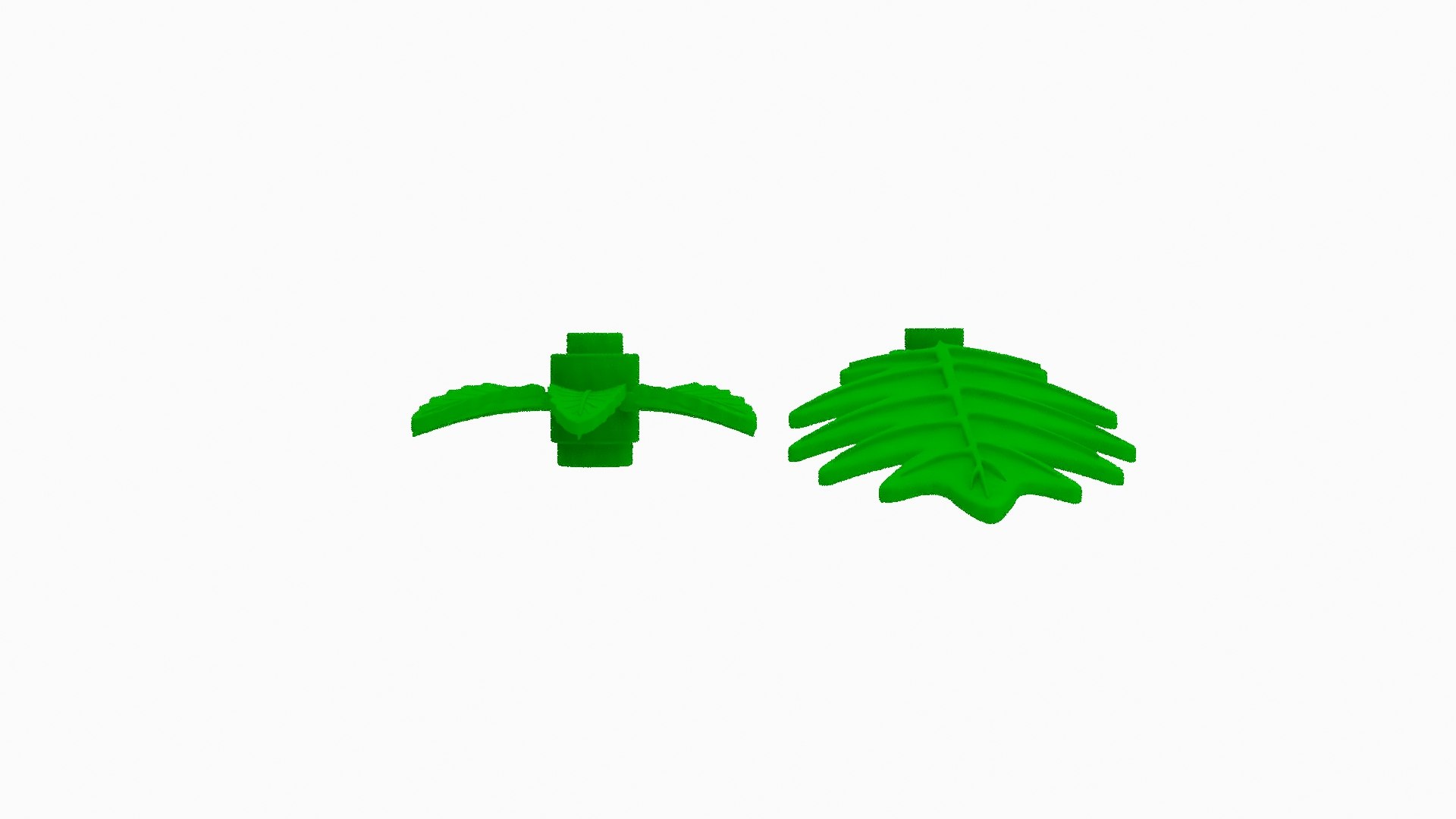 3D Model Lego Detailed Plant Leaf - TurboSquid 1950332