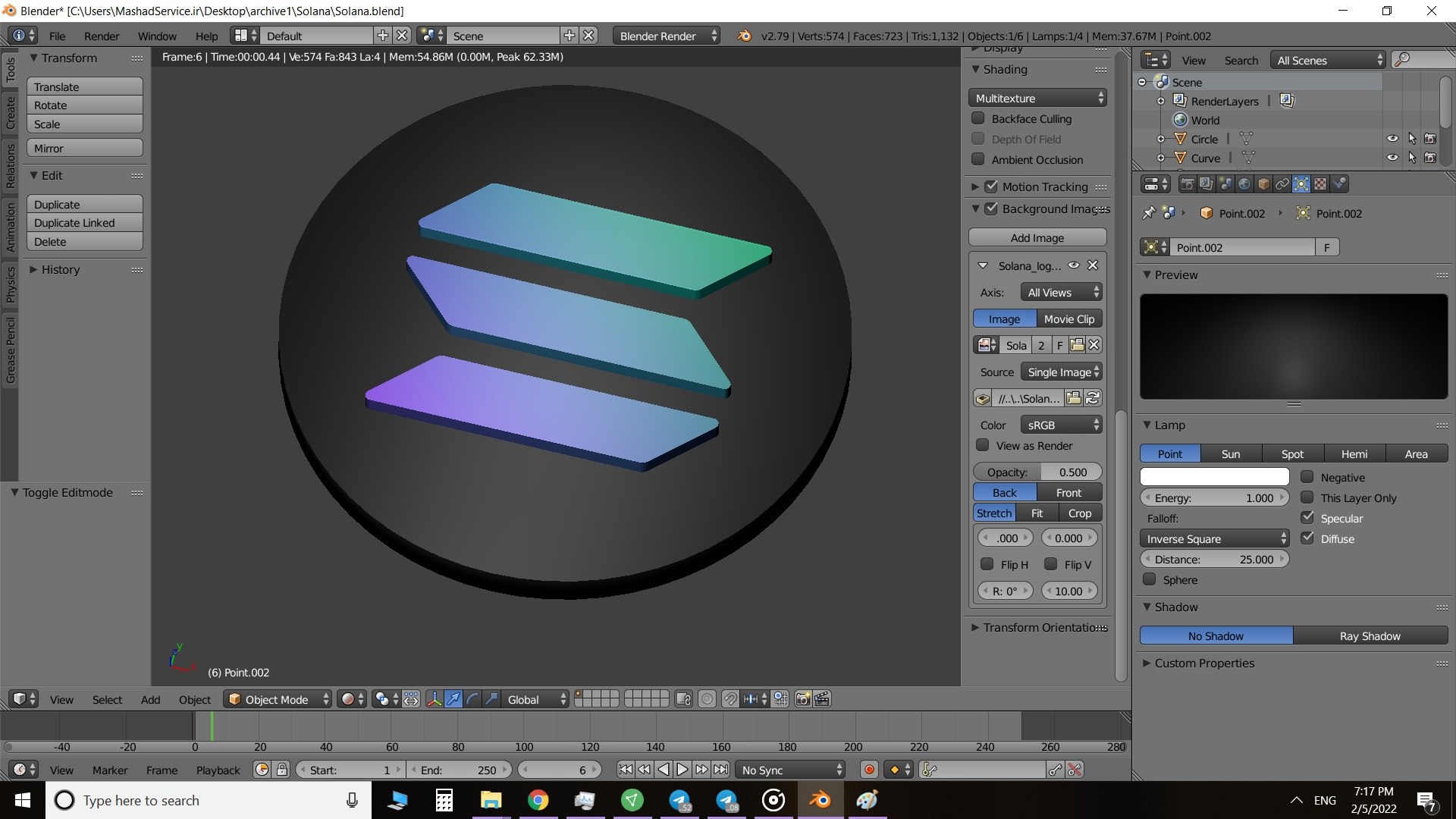 Solana Coin 3D - TurboSquid 1850337