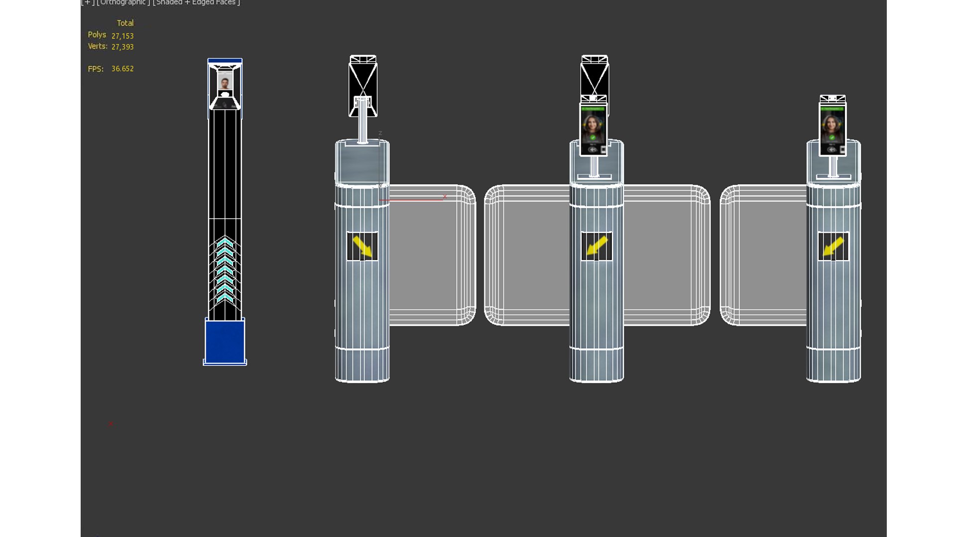 Face Recognition Thermometer 3D - TurboSquid 2420205