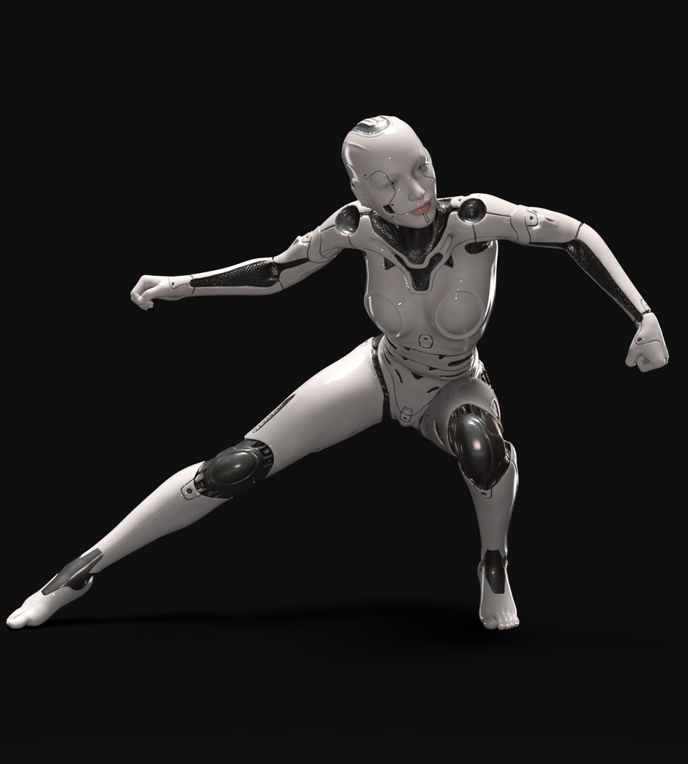 Cyborg Female Robot Model - TurboSquid 2079437