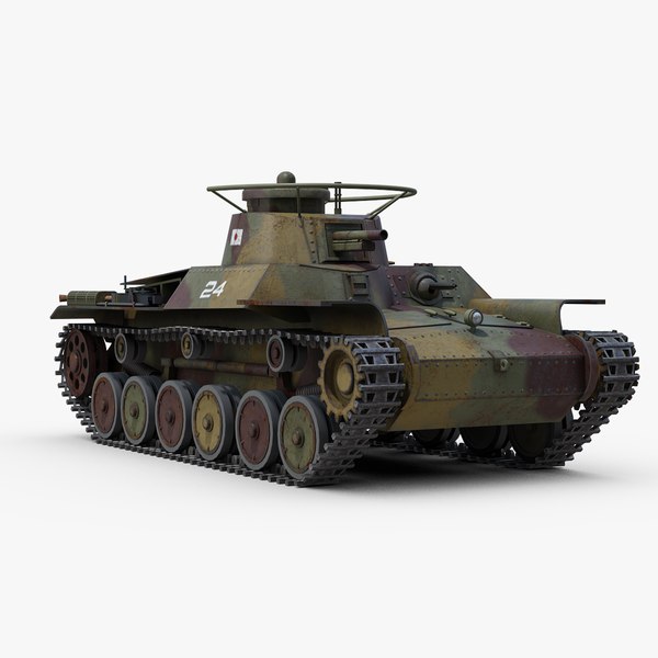 Type 97 Chi Ha 중형 전차 3D 모델 - TurboSquid 1663665