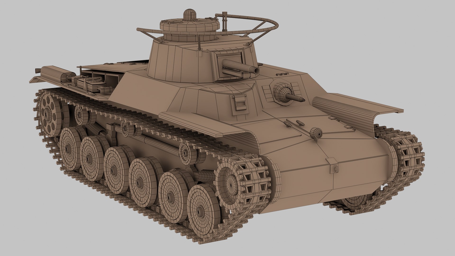 3D Ww2 Type 97 Chi Model - TurboSquid 1663665