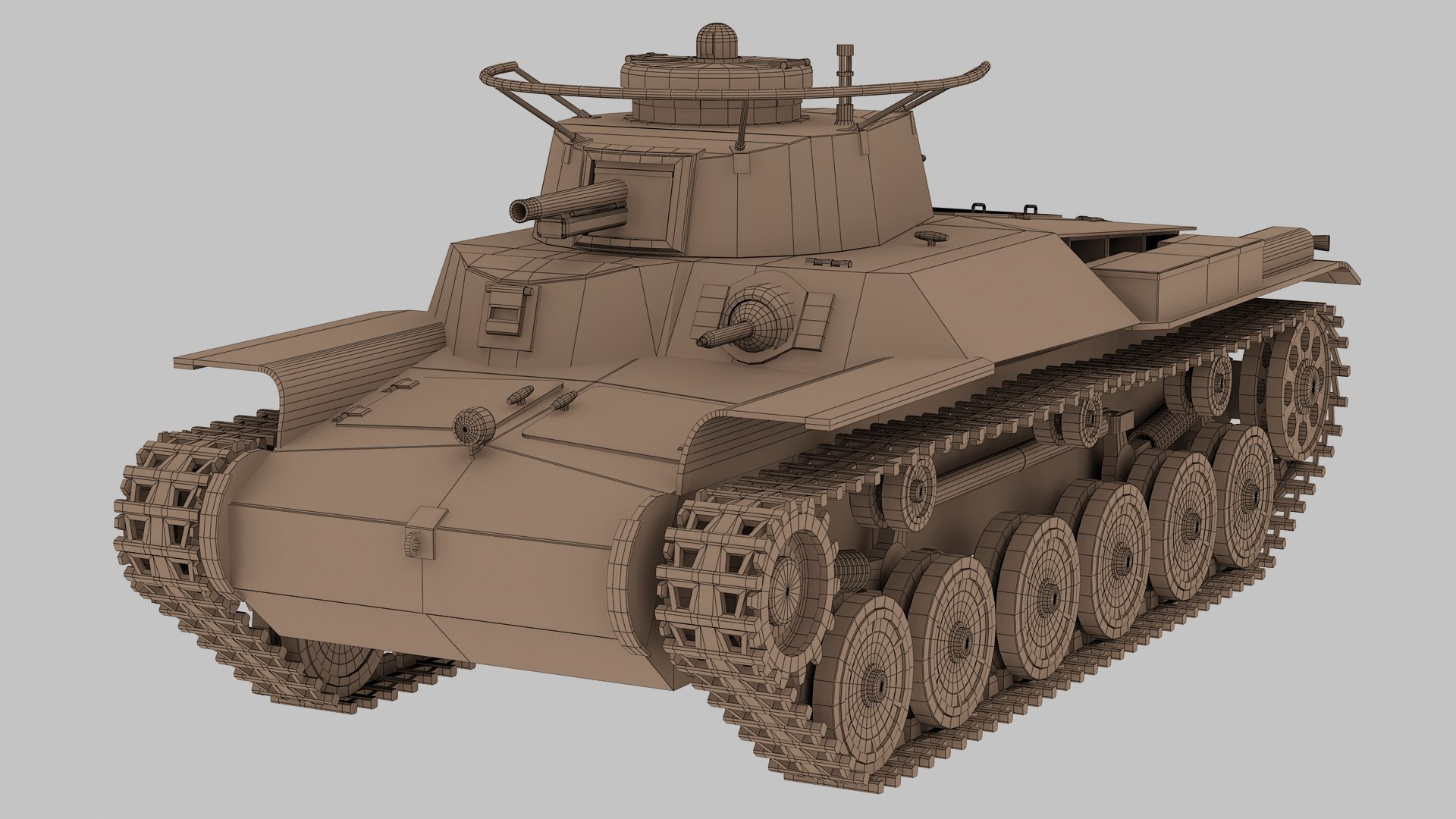 3D Ww2 Type 97 Chi Model - TurboSquid 1663665