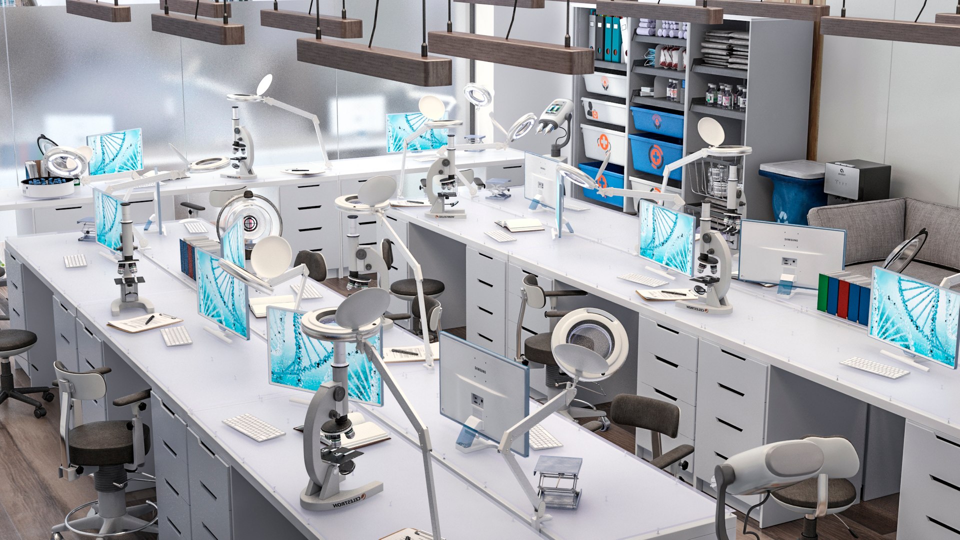 3D Scientific Laboratory Modern - TurboSquid 1469422