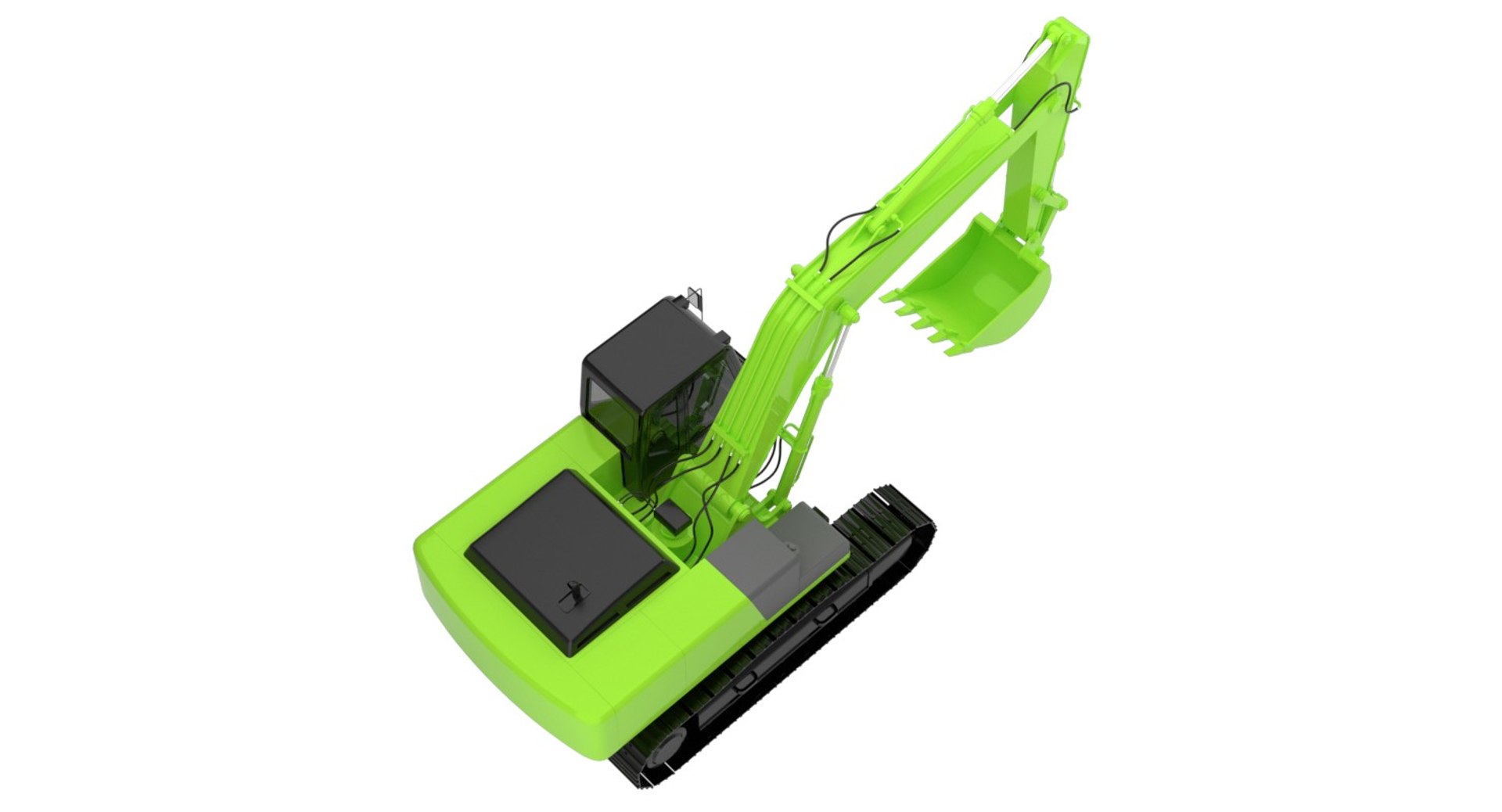 Excavator Digger Industrial 3D Model - TurboSquid 1356073