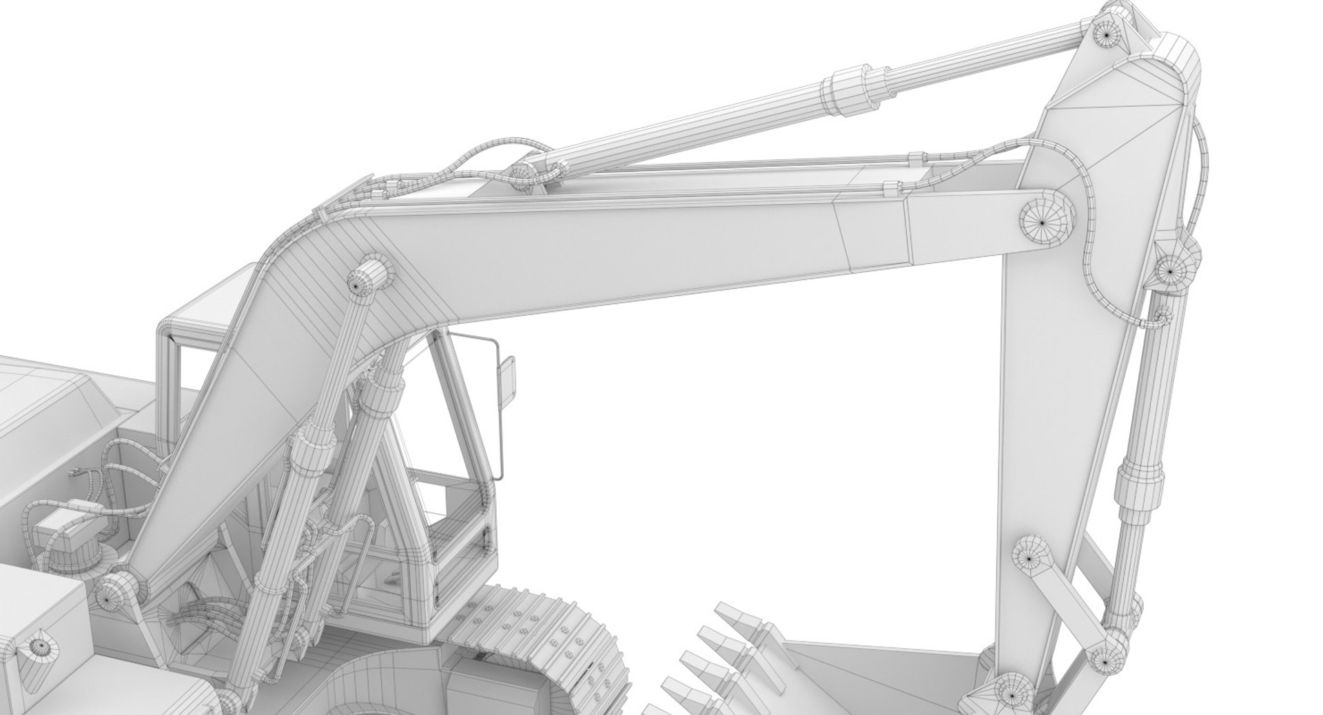 Excavator Digger Industrial 3D Model - TurboSquid 1356073