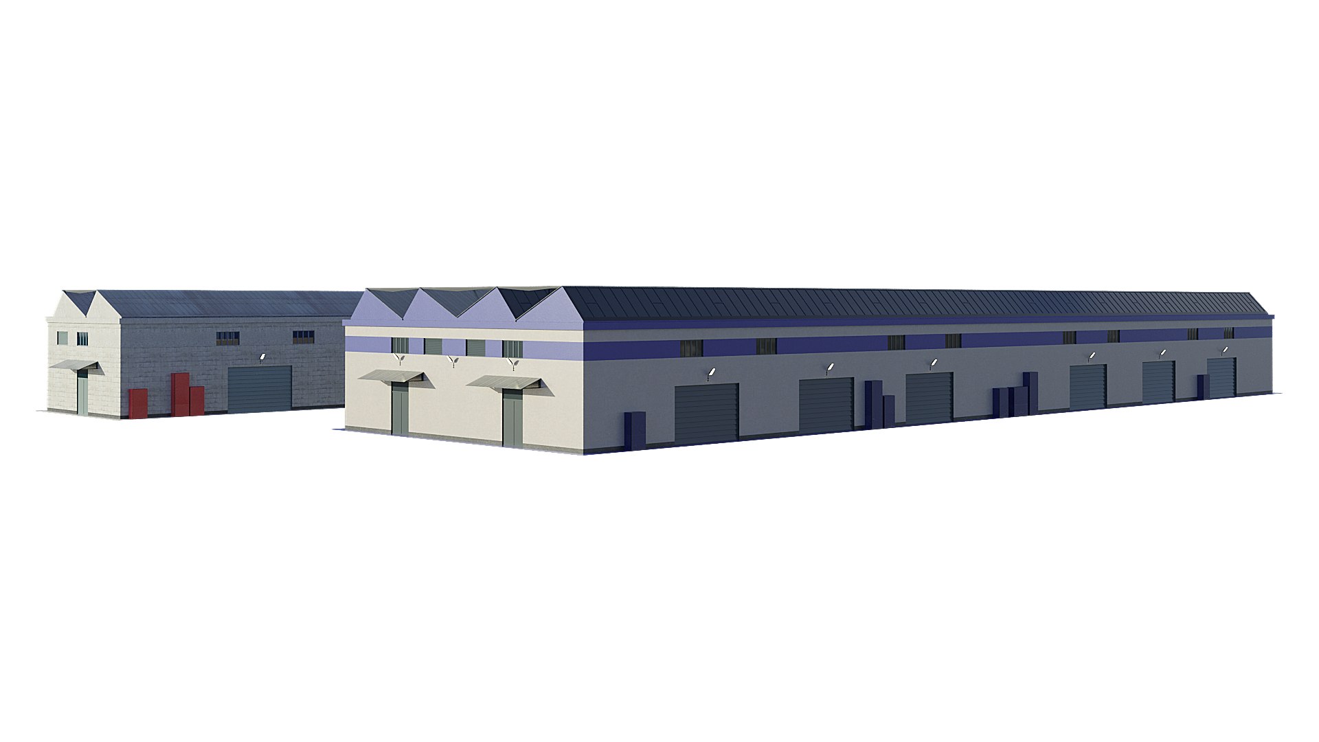 3D Industrial Buildings model pack - TurboSquid 1851242