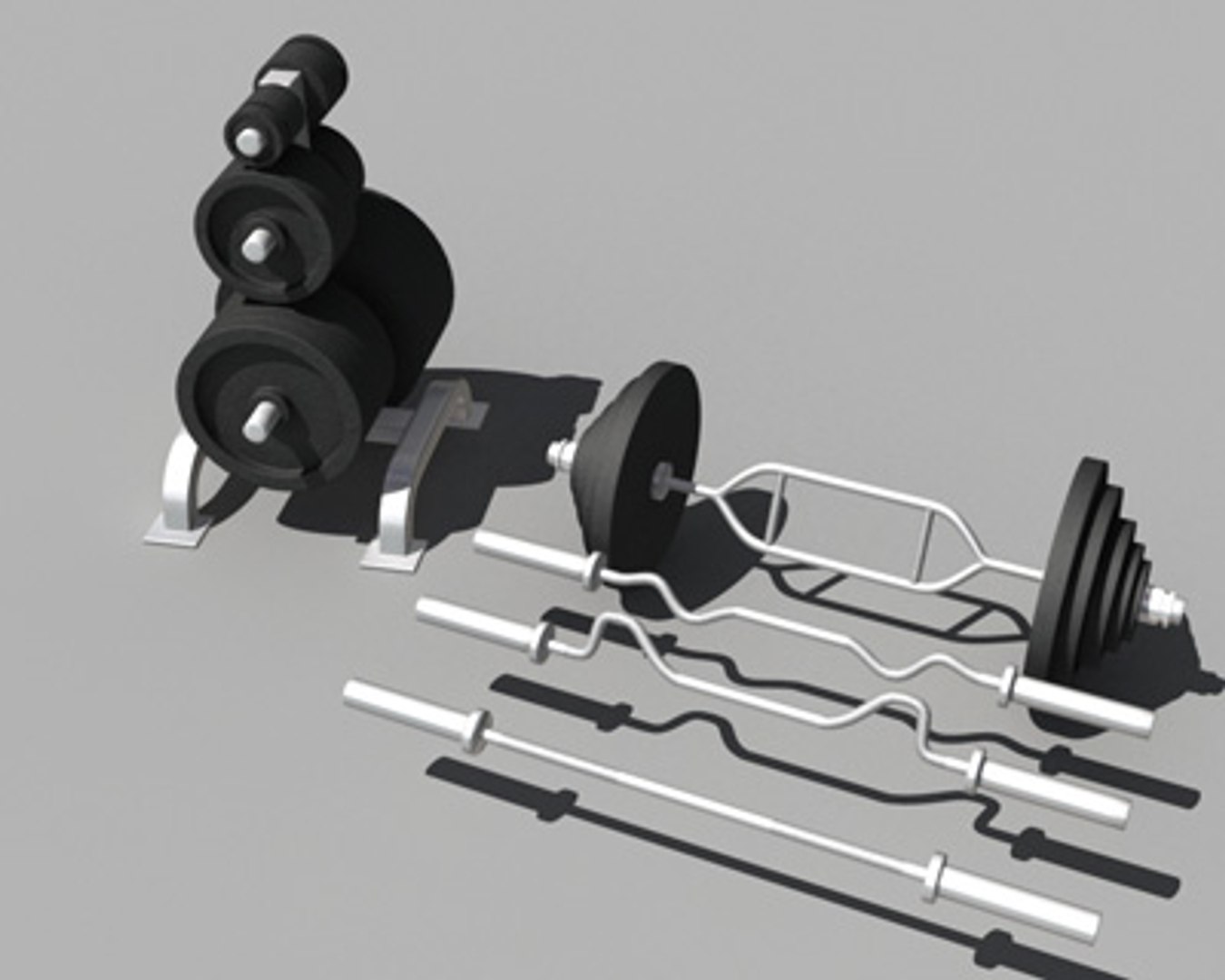 3d Weight Set Model