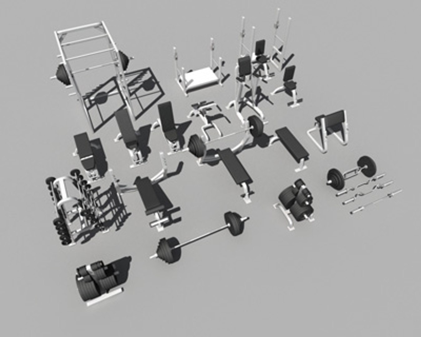 3d Weight Set Model