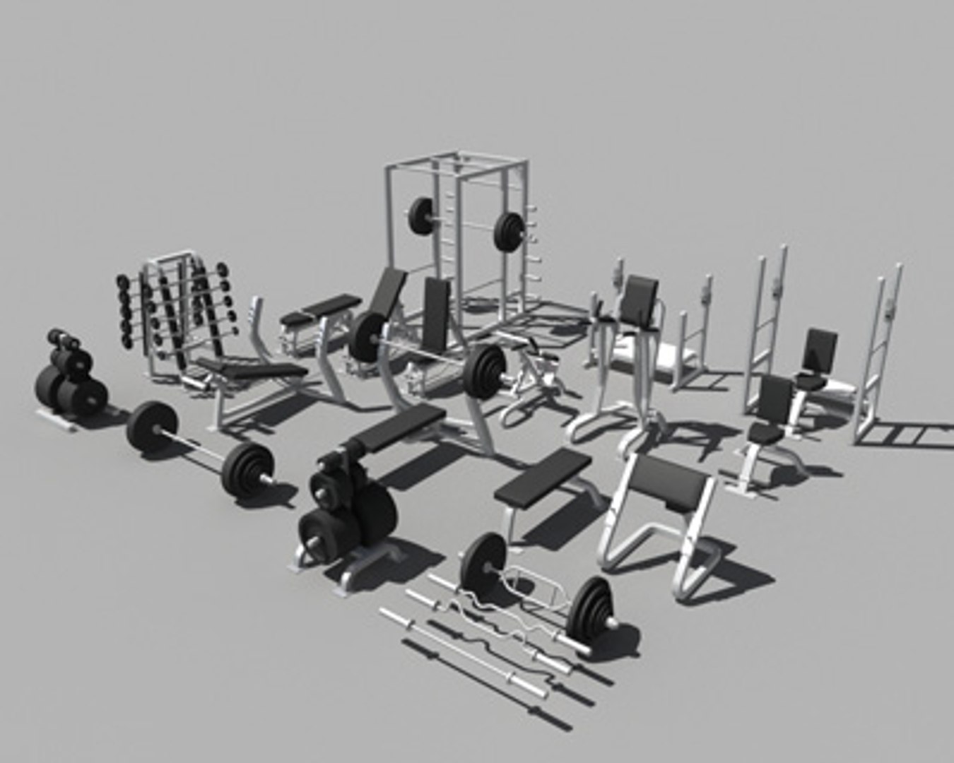 3d Weight Set Model