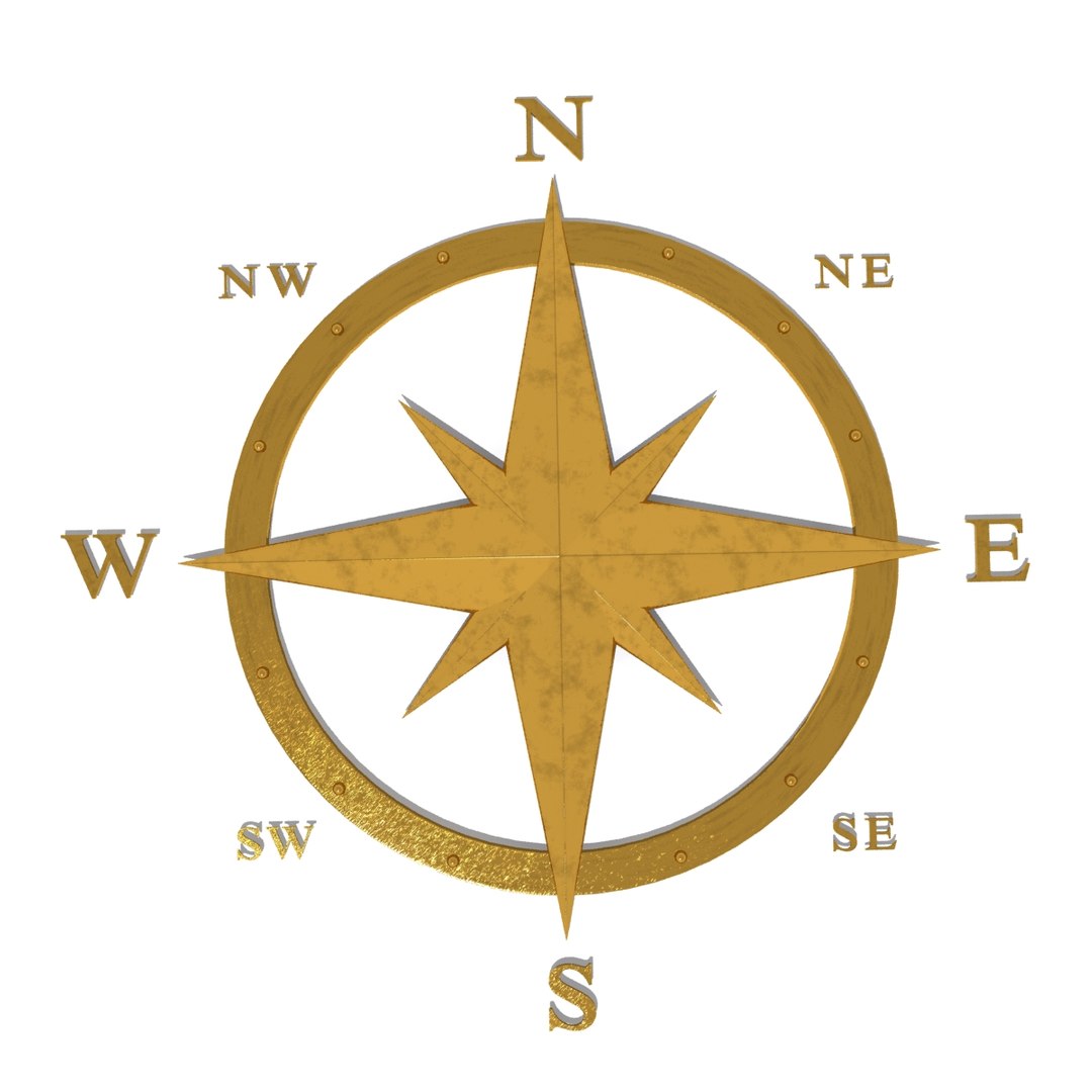 3d Model Compas Rose