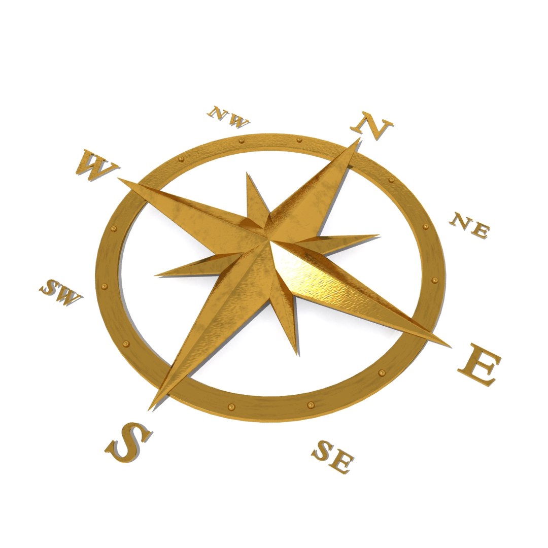 3d Model Compas Rose